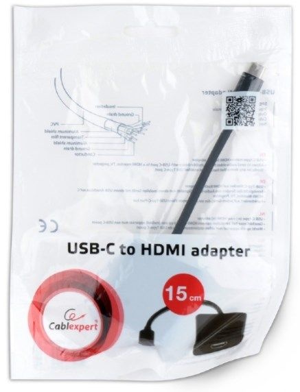 A-CM-HDMIF-01 Gembird USB-C to HDMI adapter, black (A-CM-HDMIF-03) FO A