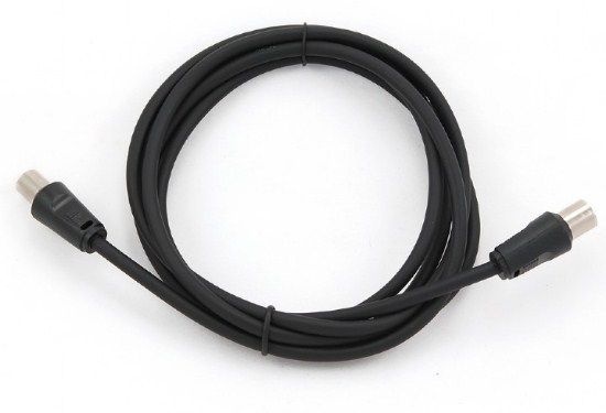 CCV-515 Gembird Koaksialni kabl sa konektorima TV plug to TV socket 1.8 meter antenski