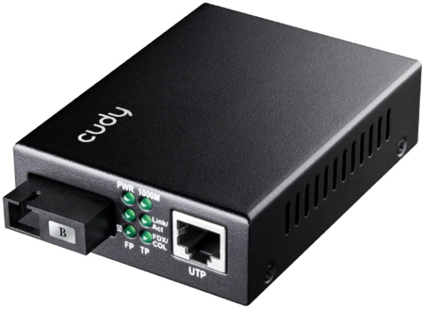 Cudy MC100GSB-40B Gigabit Ethernet Media Converter WDM BiDi, TX1550nm RX1310nm