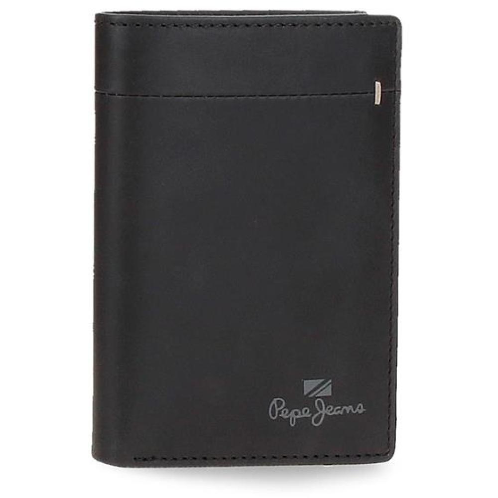 Muški novčanik od prirodne kože PJL Staple black 78420