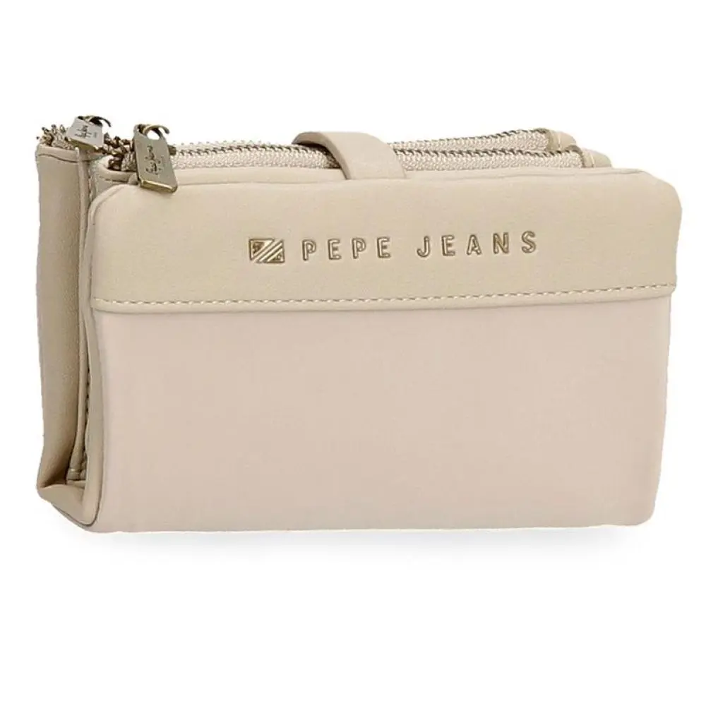 Ženski novčanik na preklop 14cm Pepe Jeans Morgan beige 79283