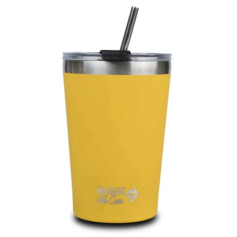Nava Termo putna šolja sa slamkom 450ml Žuta