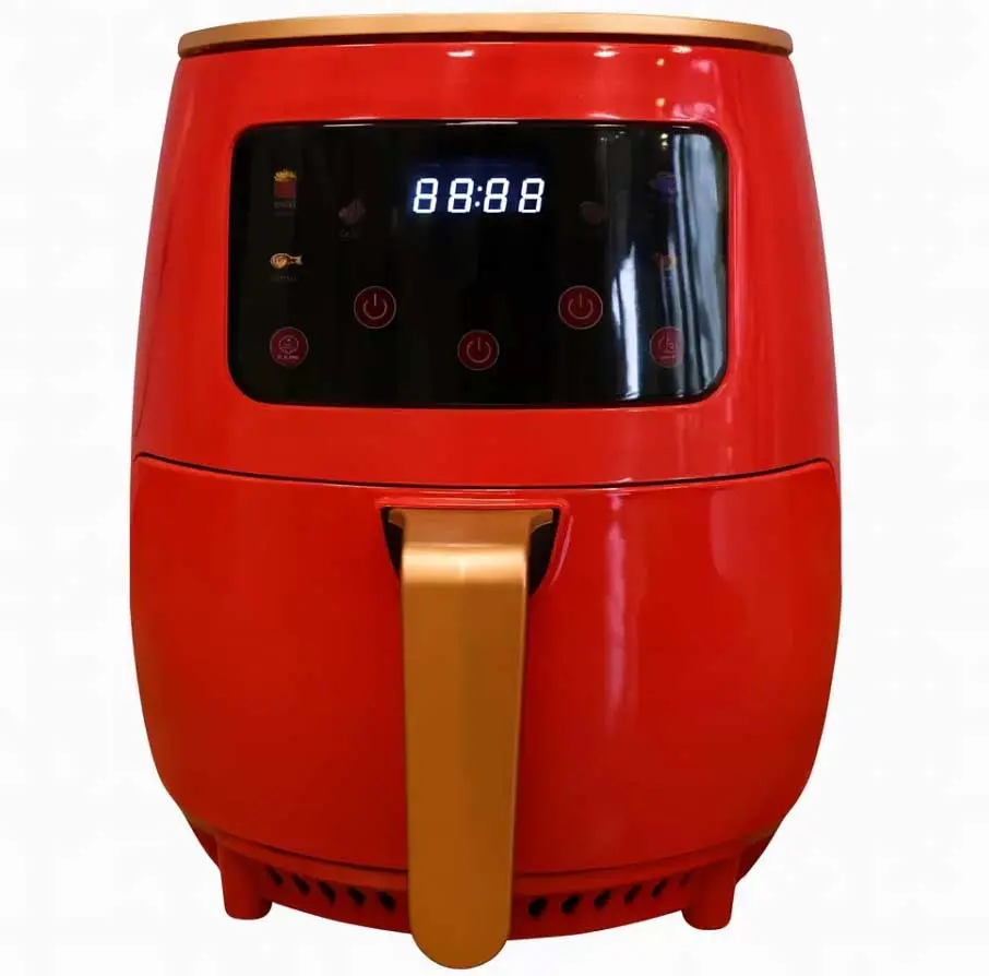 Friteza na vruć vazduh Quantek Q1301RD Air Fryer 6L 1600W Crvena