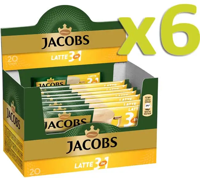 Jacobs instant kafa Intense 3u1 6x250g 613138