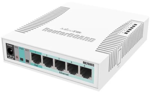 MikroTik CSS106-5G-1S, Switch, 5x RJ45 1000Mb/s, 1x SFP MT122