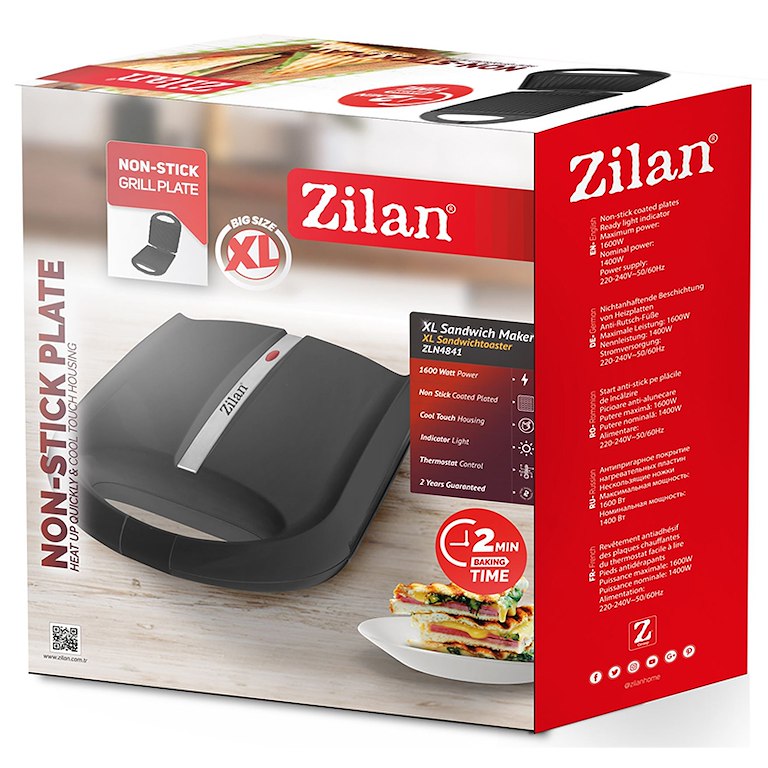 XL sendvič toster Zilan ZLN4841