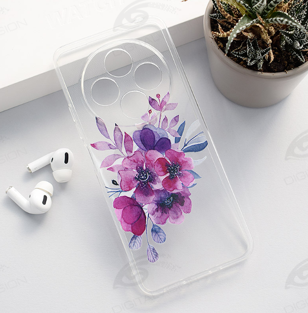 Redmi 14C silikonska futrola Flowers (Print)