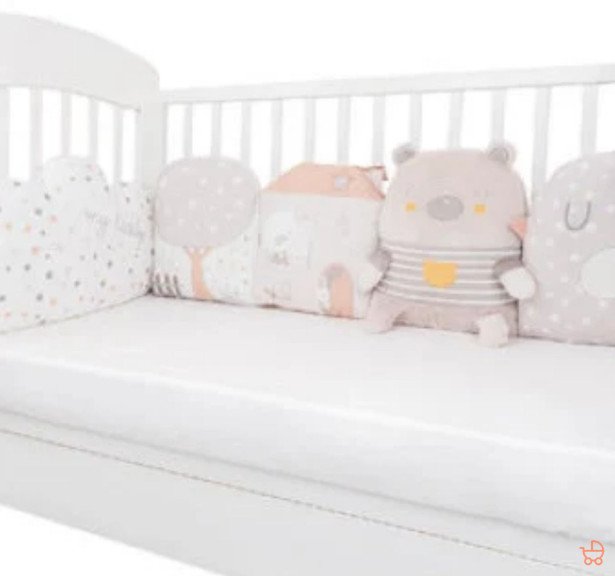 Kikka Boo ogradica od plišanih jastučića set 5pcs Teddy