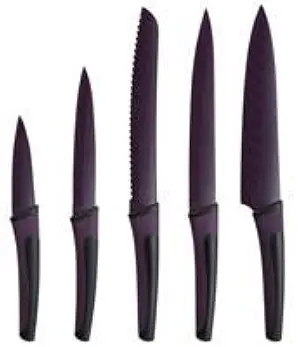 Bergner Nož set 5 kom Renberg Flash purple RB-2516-P