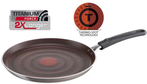 Tefal tiganj za palačinke sa Titanium Force oblogom prečnika 25 cm Pleasure D50410