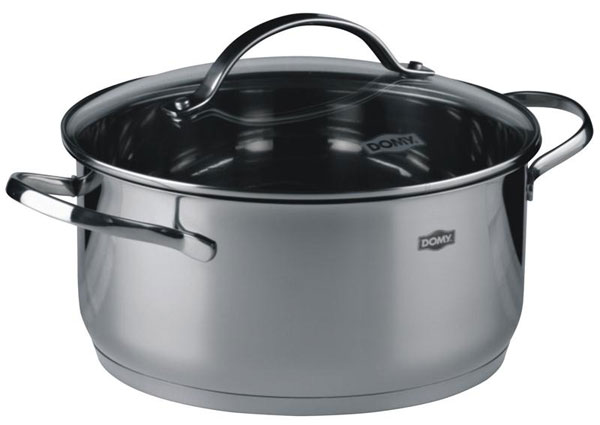 Domy šerpa sa staklenim poklopcem 3.3L 20x11.5cm Inox 91923