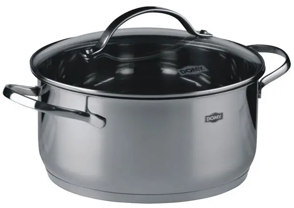 Domy šerpa sa staklenim poklopcem 5.6L 24x13.5cm Inox 91924