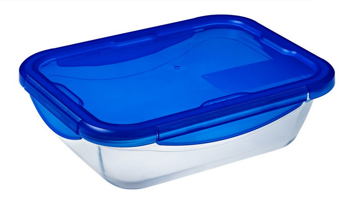 Pyrex pravougaoni pekač sa poklopcem 24cm