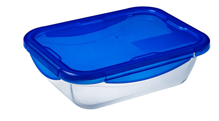 Pyrex pravougaoni pekač sa poklopcem 30cm