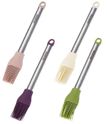 Bergner Silikonska kuhinjska četkica Flexi Kitchen Olive BG-3368-OL