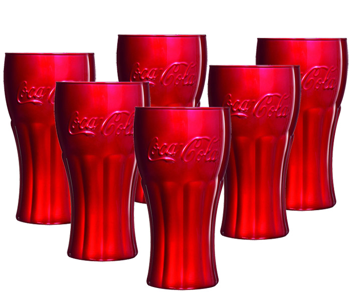Luminarc Coca Cola čaše Mirror red 6 komada H5665 115084