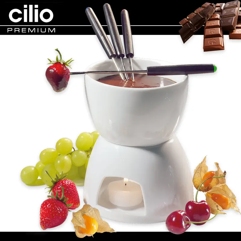CILIO Čokoladni fondi set Classic za 4 osobe 350ml