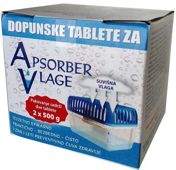 Tablete za apsorber vlage 2x500g