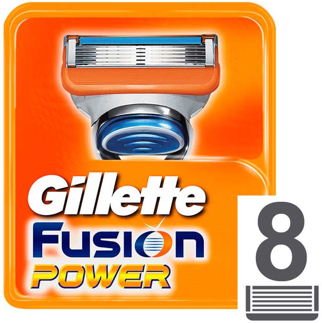 Gillette Fusion Power 8 rezervnih glava brijača 0501174