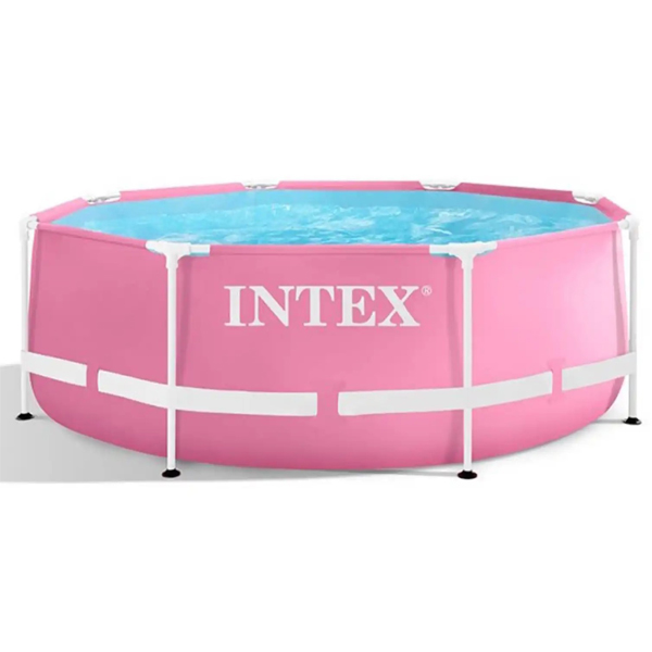 Intex Bazen sa metalnom konstrukcijom Pink Metal Frame 244x76cm 28290