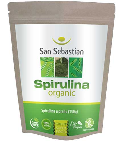 San Sebastian Spirulina 150g Organic Prah