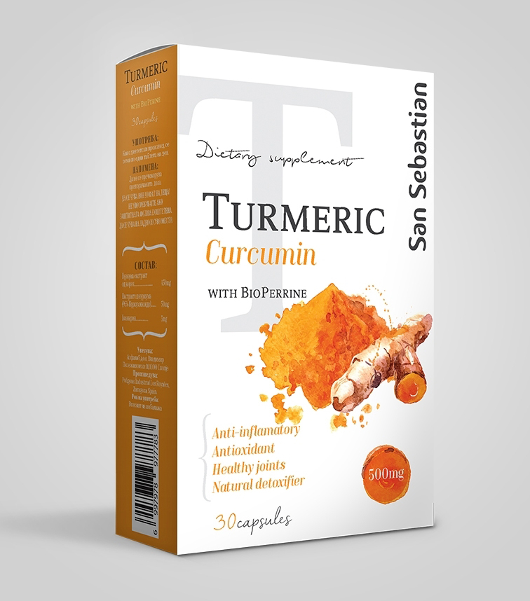 San Sebastian Turmeric Curcumin Kurkuma dodatak ishrani 30 kapsula