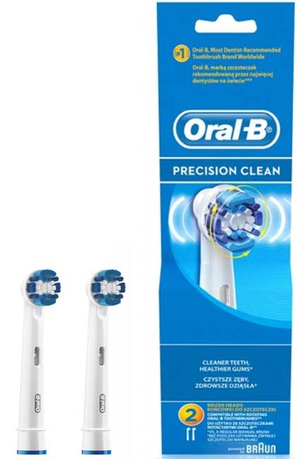 Oral-B rezervni nastavci za električnu četkicu za zube 2kom. Precision Clean 500325