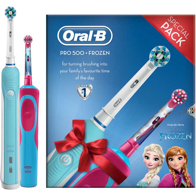 Oral-B Poklon Set Dečija Frozen + električna četkica za odrasle PRO 500 500333