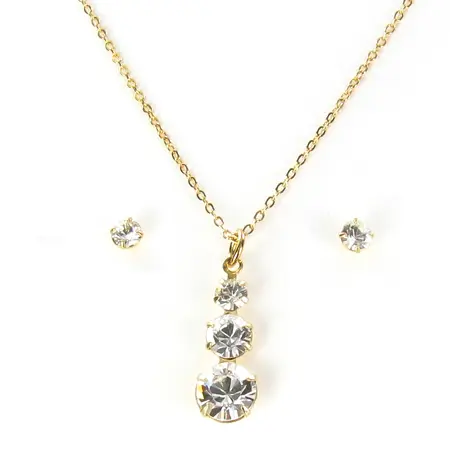Kaskadni set sa Swarovski kristalima