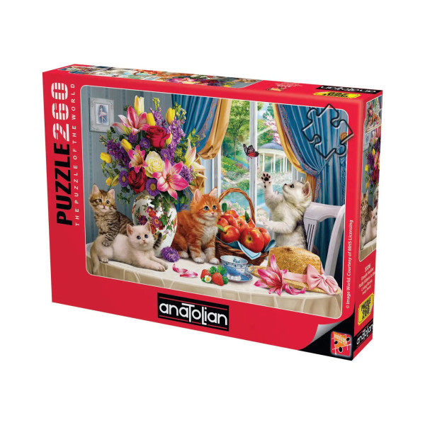 Anatolian Puzzle Fluffy Kittens in the Living Room 260 pcs 133365