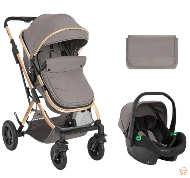Kikka Boo Kaia Premium Kolica za bebe 3u1 Light Grey
