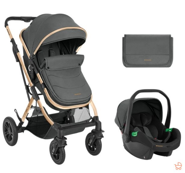 Kikka Boo Kaia Premium Kolica za bebe 3u1 Dark Grey