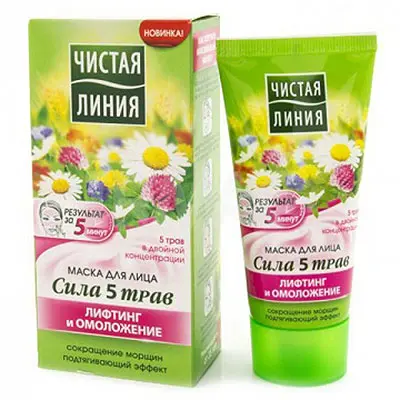 Maska za lice i vrat Moć 5 biljaka