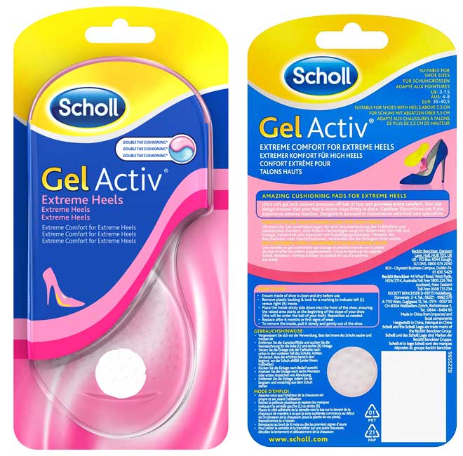 Scholl Gel Activ ulošci za obuću sa veoma visokom potpeticom 410540