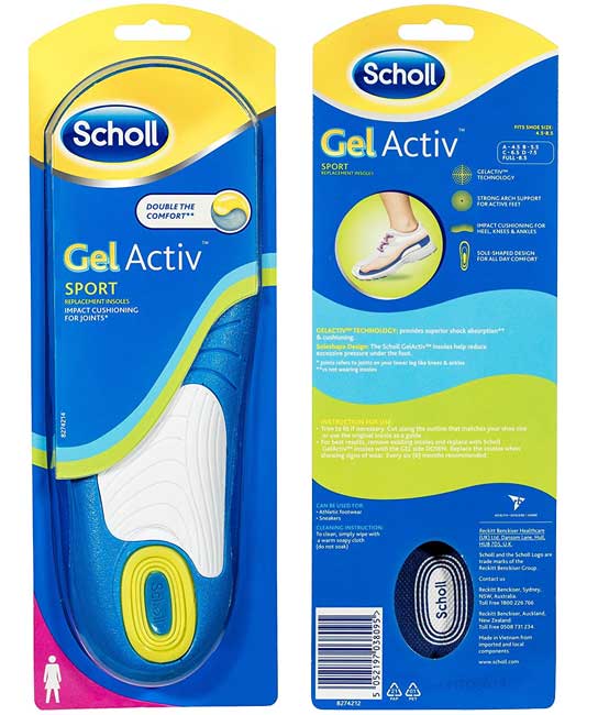 Scholl Gel Activ ulošci za obuću Sport 35-40 410239