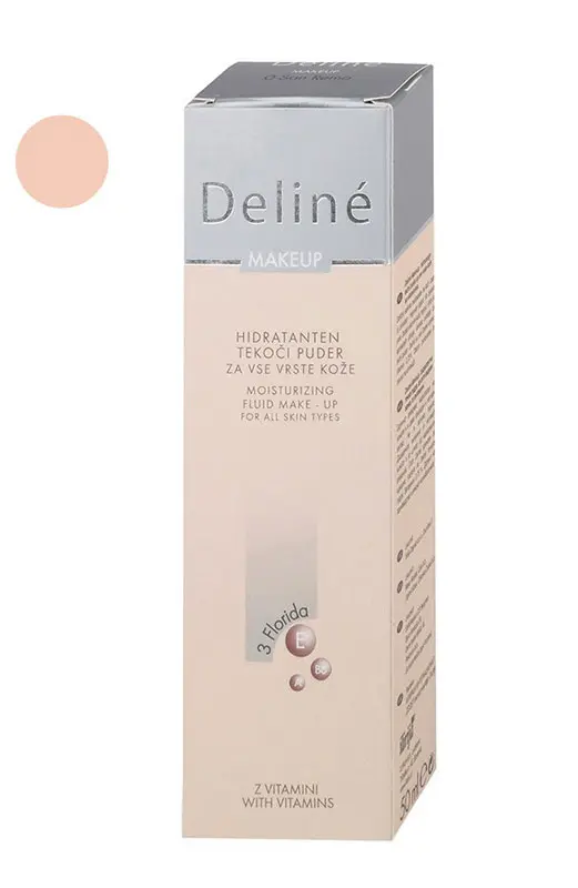 Deline make up - tečni puder za lice Florida 3 50 ML