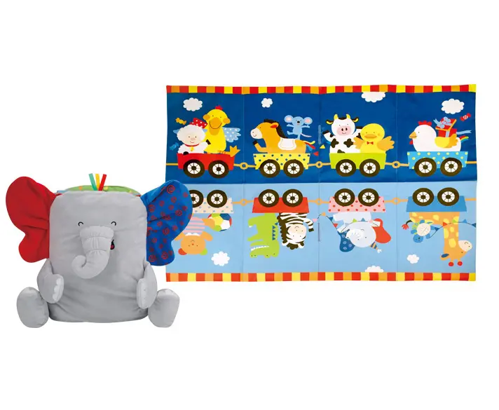 KSKIDS Igračka SLONČE najbolji prijatelj - Take Along Elephant Playmat Book - KA10754