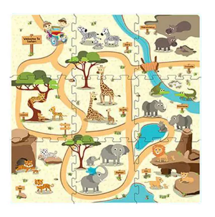 Podne puzzle Safari 9 komada 320x320mm
