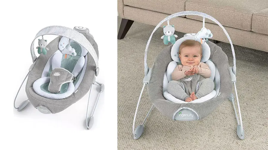 KIDS II Ingenuity Ležaljka SmartBounce Automatic Bouncer - Pemberton SKU12320