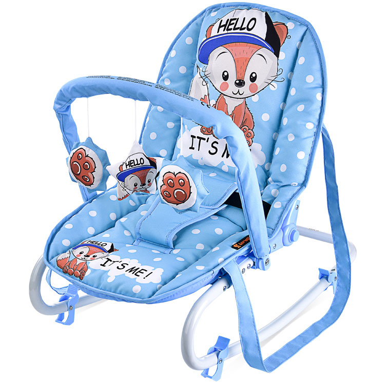 LORELLI Ležaljka za bebe TOP RELAX Blue Baby Fox