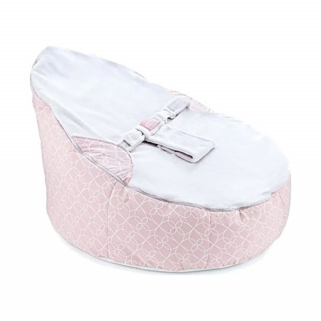BabyJem Ležaljka lazy bag za bebe - fotelja za decu Bean Bed Fluffy pink 43485