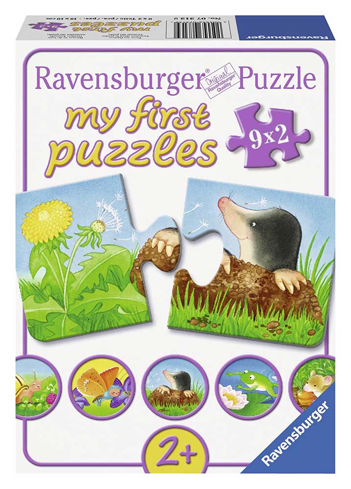 Ravensburger puzzle 18 delova - 9 u 1 sitne životinje 07313