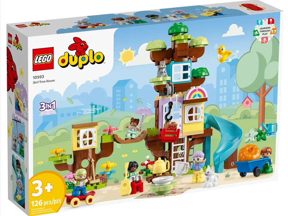 LEGO® DUPLO® Kocke 3u1 Kućica na drvetu 10993