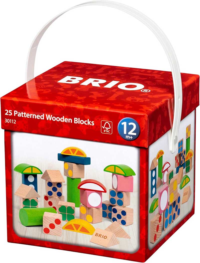 BRIO Drvene raznobojne kocke sa brojevima 25 komada 30112