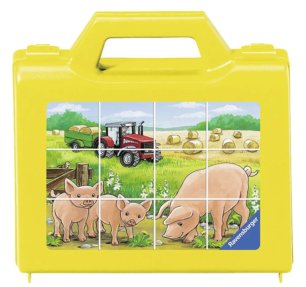 Ravensburger puzzle kocke Childrens Puzzle Cubes - Farm Animals 12 kocki RA07471