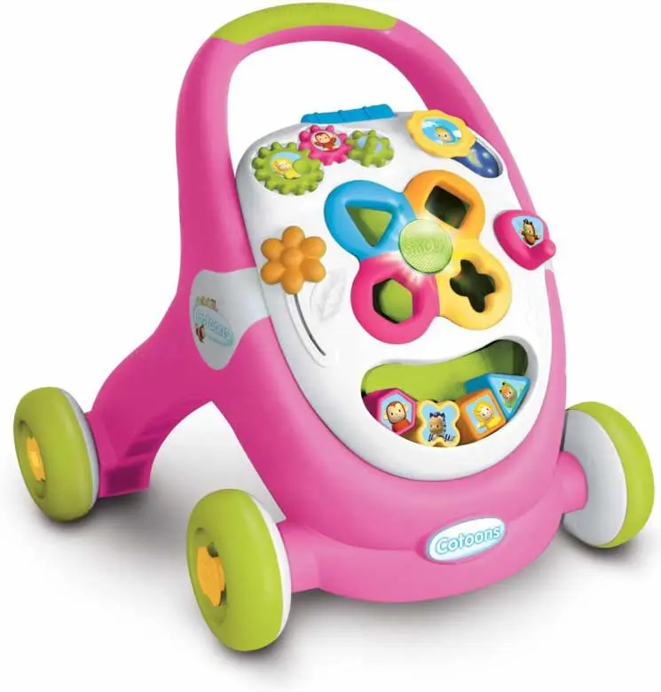Smoby Cotoons Hodalica - guralica za prohodavanje pink SM211376