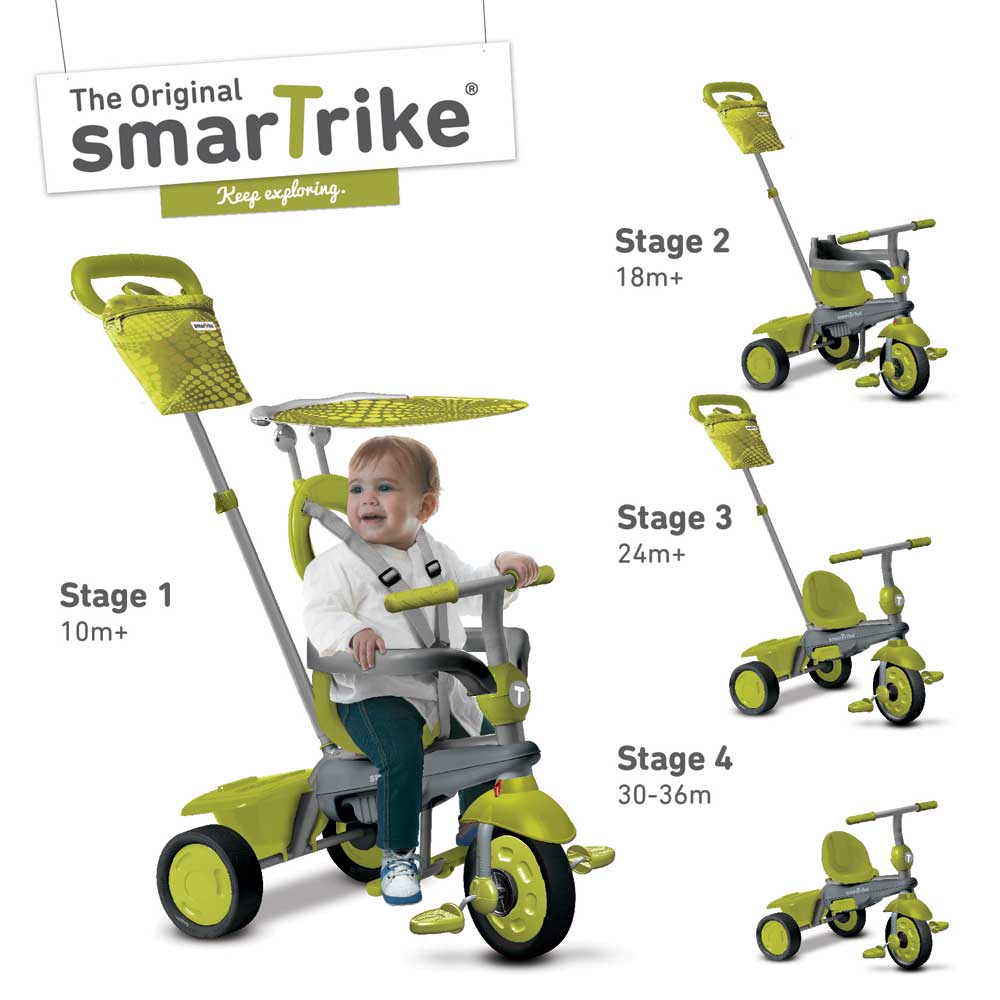 Smart Trike Tricikl 10 - 36 meseci Vanilla Green