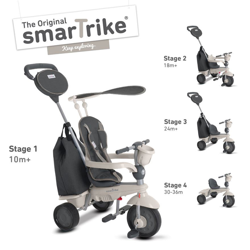 SMART TRIKE Tricikl 4u1 VOYAGE Grey 1950100