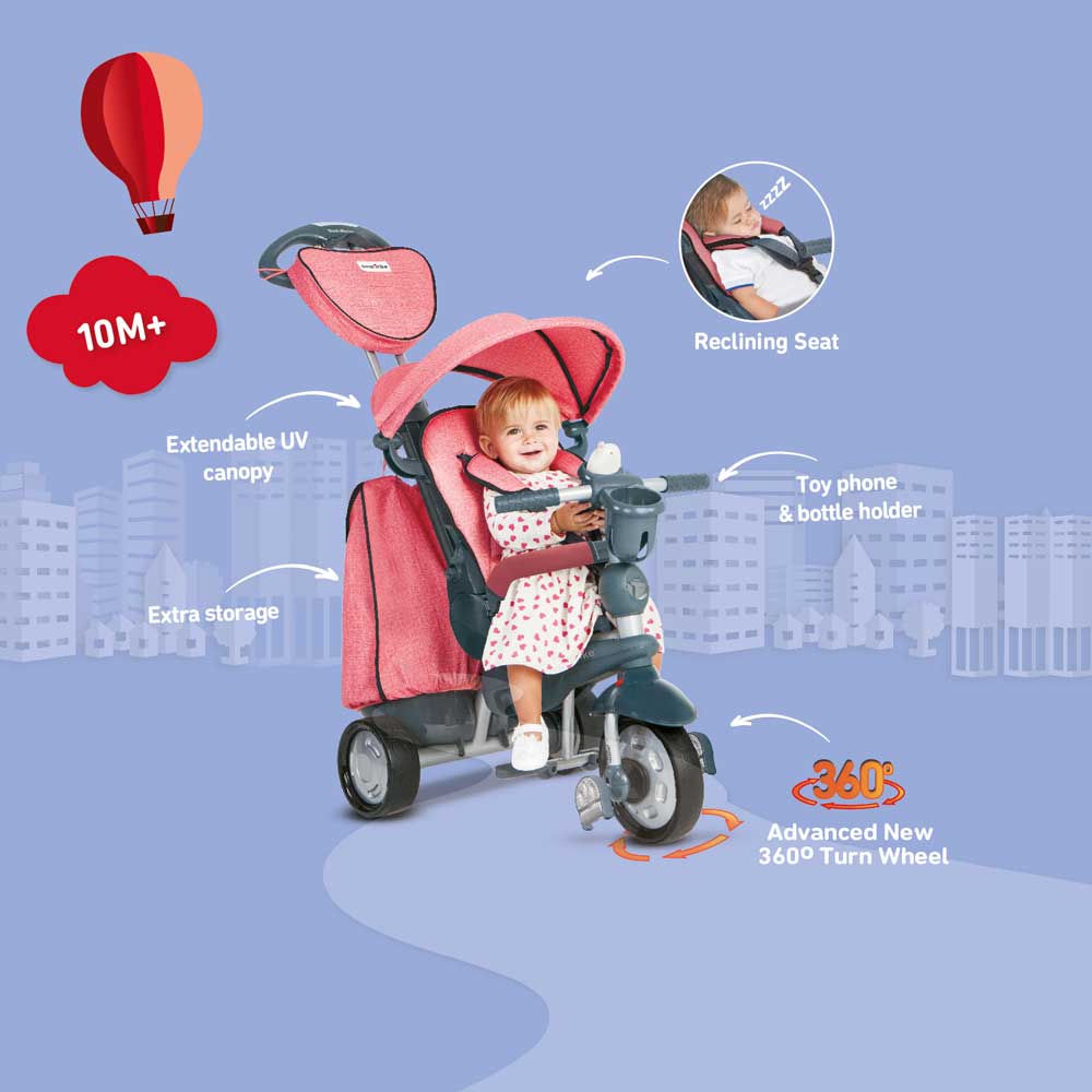 Smart Trike Tricikl za decu Explorer 5 u 1 Red