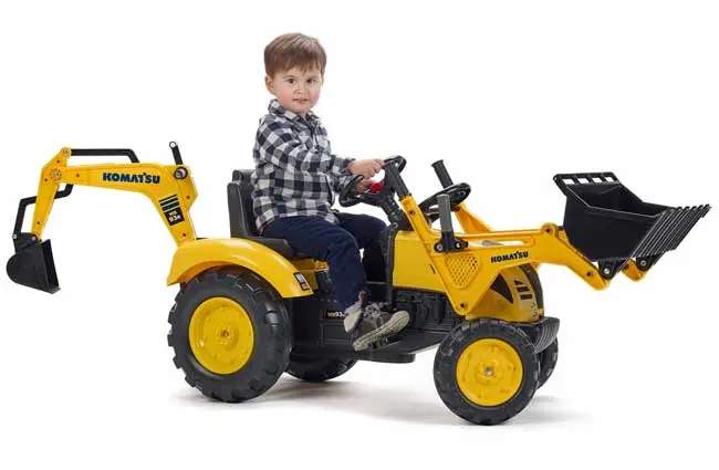 Dečiji utovarivač na pedale sa rotirajućim sedištem Komatsu by Falk Toys 2086N